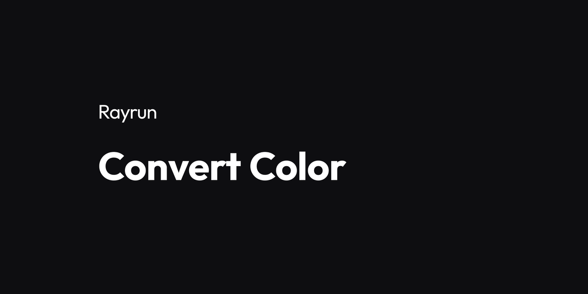 Convert Color