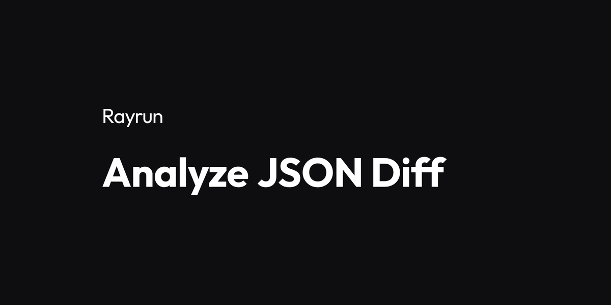Analyze JSON Diff